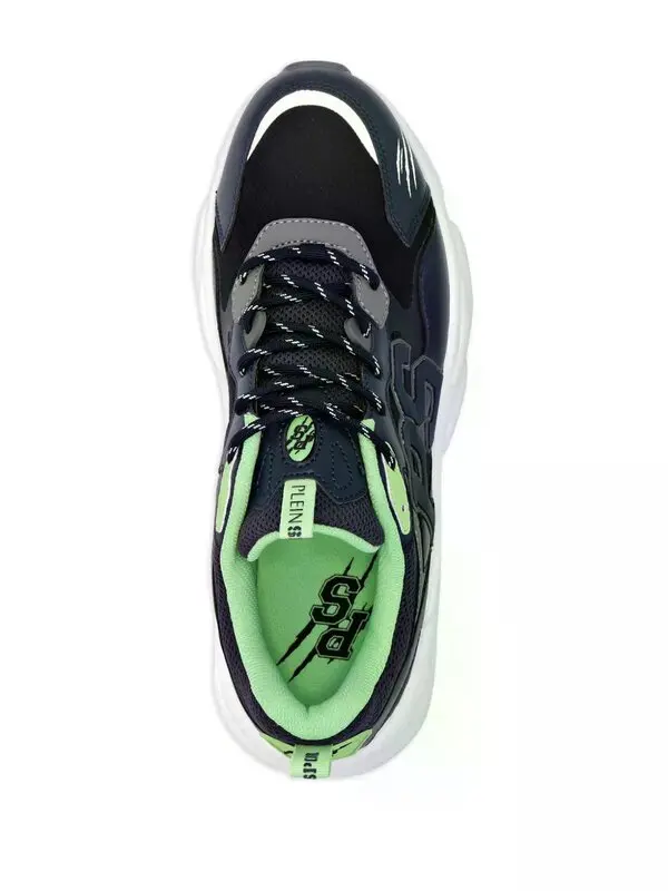 PLEIN SPORT Lo-top Logo-patch Sneakers - Grey