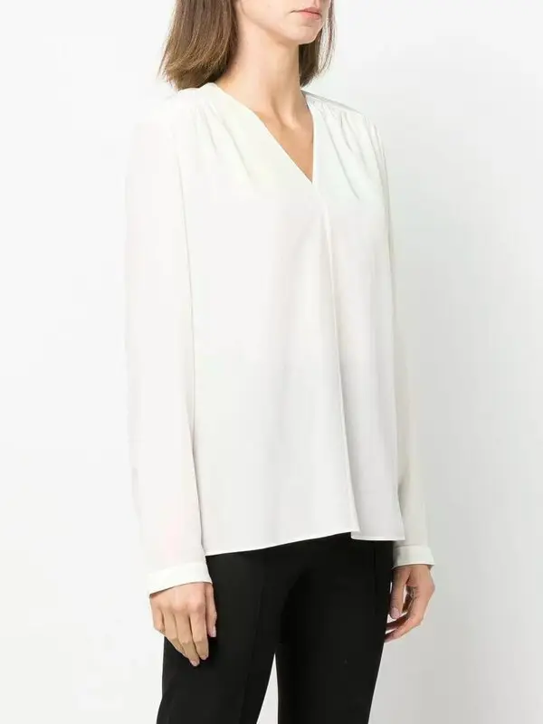 JOSEPH V-neck Silk Blouse