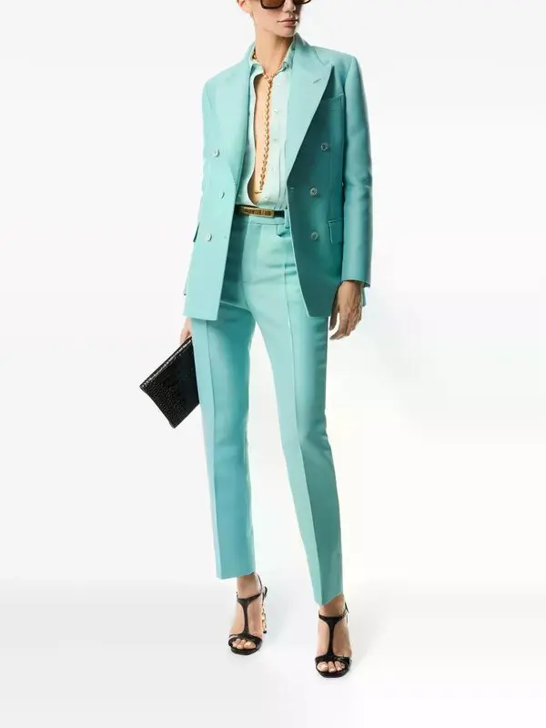 TOM FORD Plissé-detail Silk Shirt
