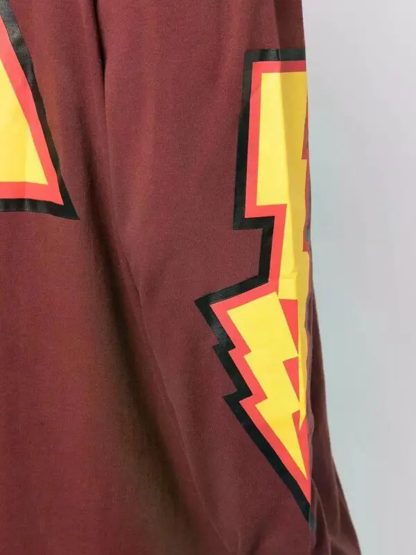 Off-White Long Sleeve Mock Neck Cotton T-shirt With Graphic Print