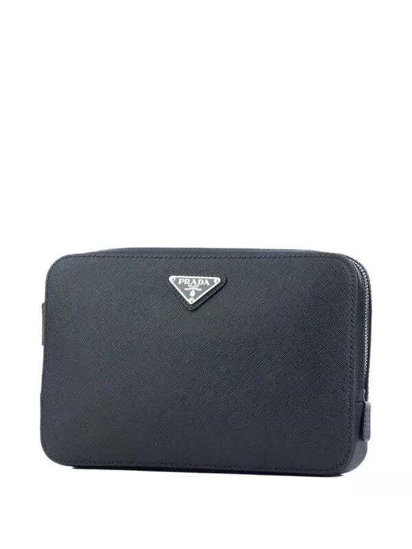 Prada Triangle-logo Clutch Bag
