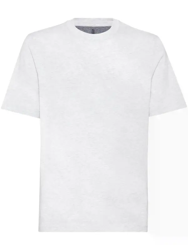 Brunello Cucinelli Mélange-effect Cotton-blend T-shirt