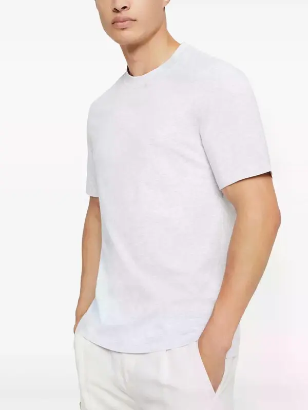 Brunello Cucinelli Mélange-effect Cotton-blend T-shirt