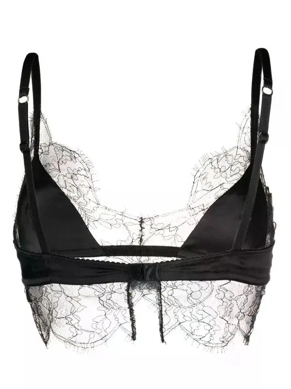 Dolce & Gabbana Lace-trim Satin Bra