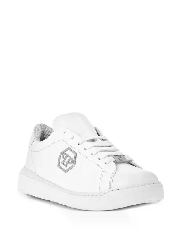 Philipp Plein Logo-appliqué Leather Sneakers
