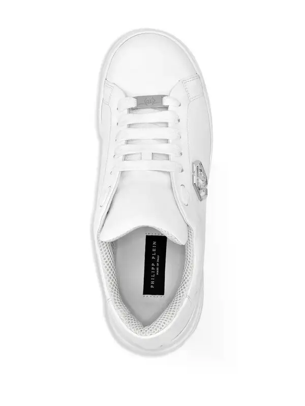 Philipp Plein Logo-appliqué Leather Sneakers