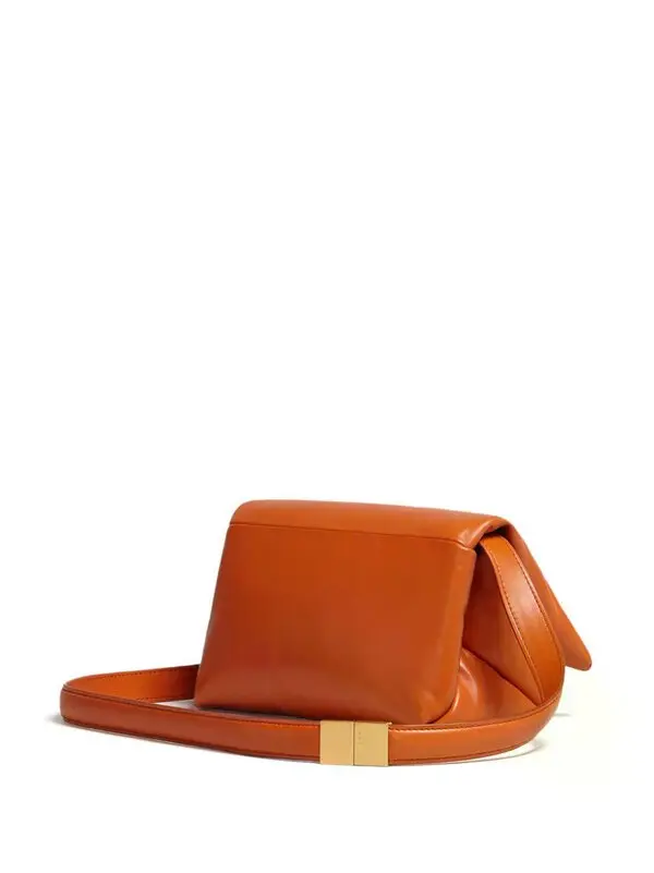 Marni Prisma Leather Shoulder Bag - Orange