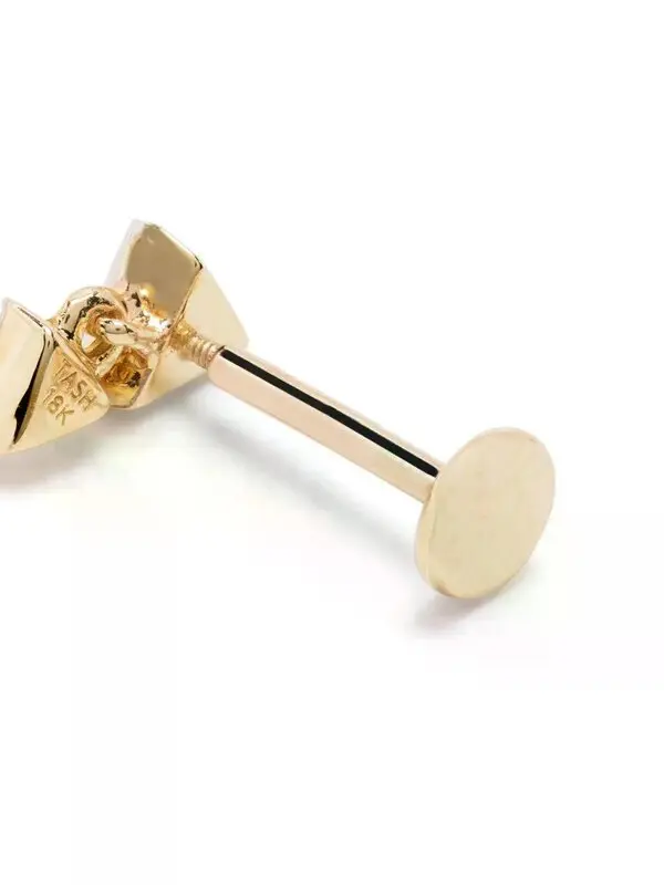 MARIA TASH 18k Yellow Diamond Triangle Drop Single Earring