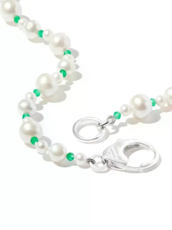 HATTON LABS Sterling Pebbles, Pearl, And Bead Necklace