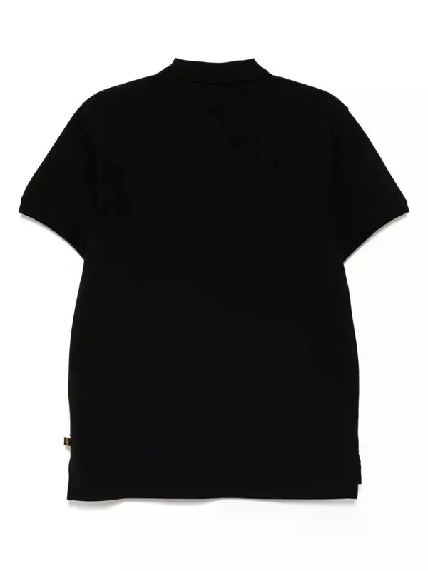 Izzue Logo-patch Polo Shirt - Black