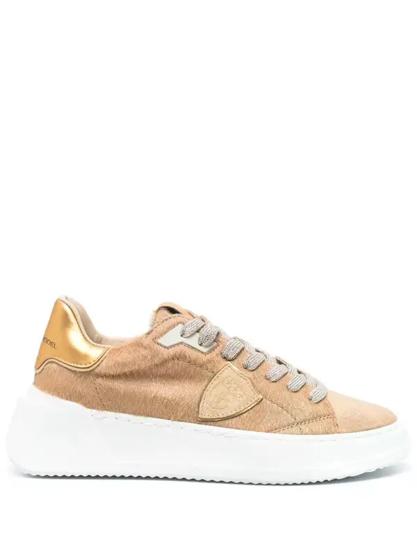 Philippe Model Tres Temple Sneakers - Neutrals