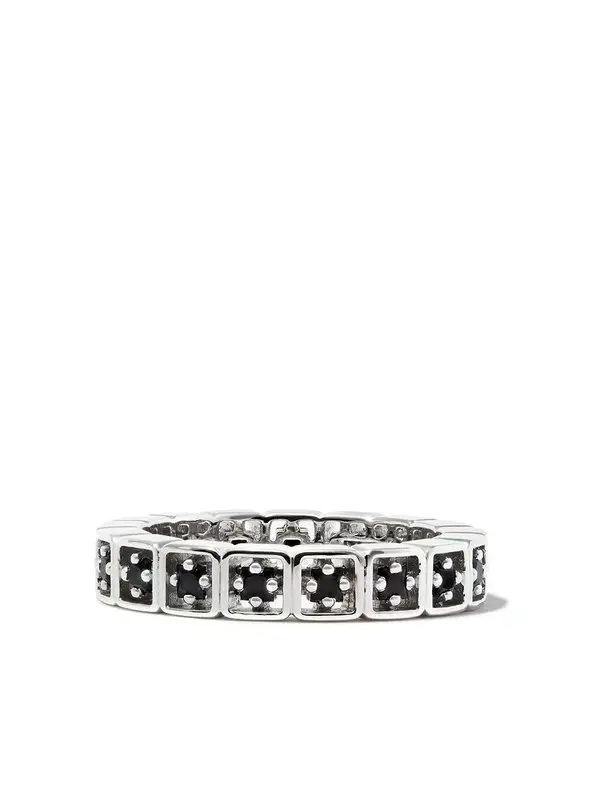 SUZANNE KALAN 18kt White Gold Mini Sapphire Ring