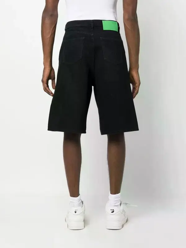 Off-White Wide-leg Denim Shorts