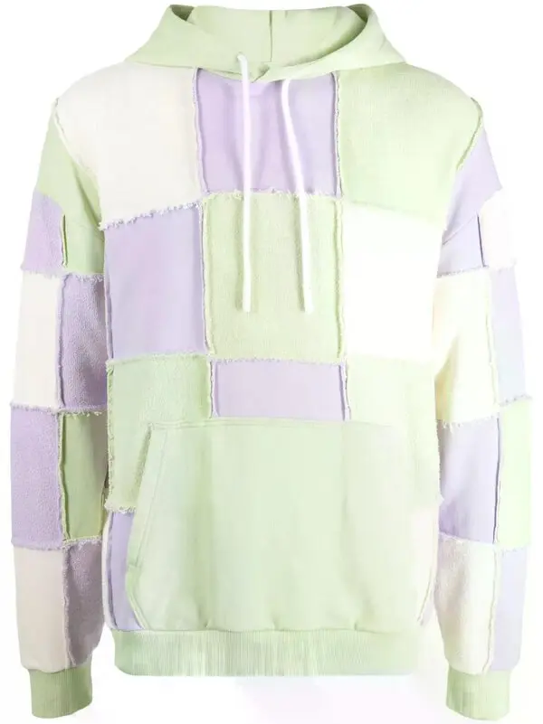 COUNTY OF MILAN Marcelo Burlon Patchwork Cotton Hoodie - Multicolour