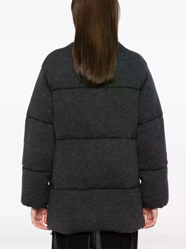 P.a.r.o.s.h Wool Puffer Coat - Grey