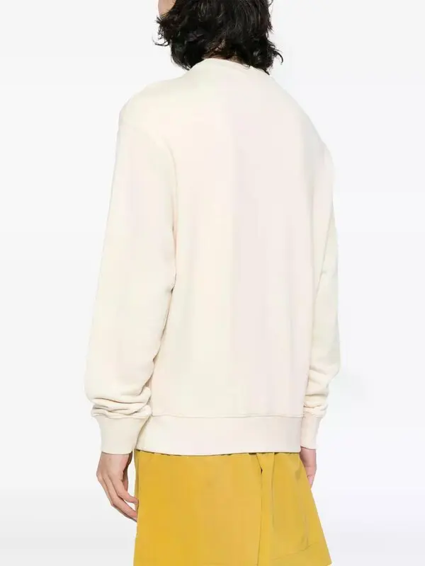 Maison Kitsuné Sunflower Motif Long-sleeve Sweater
