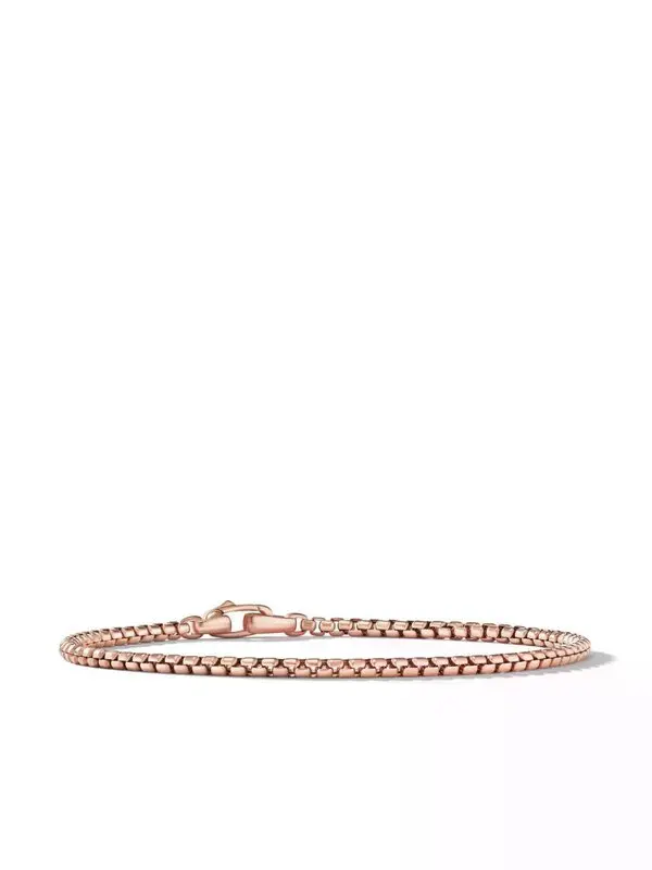 David Yurman 18kt Rose Gold Box Chain Bracelet - Pink