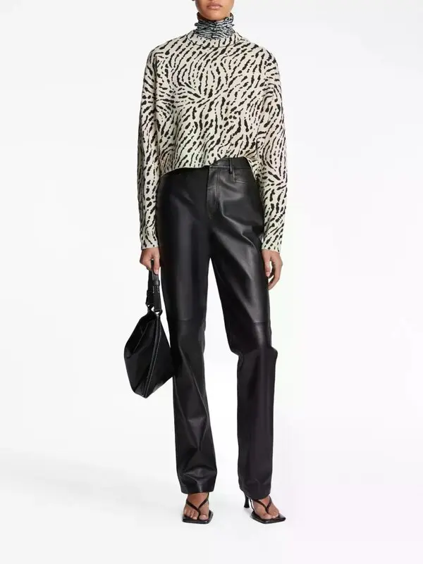 Proenza Schouler White Label Animal-pattern Jacquard Jumper