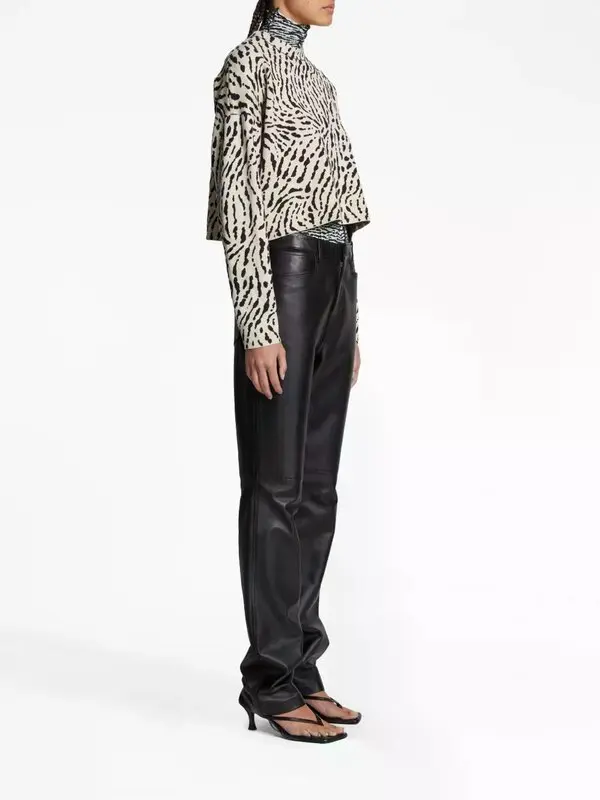 Proenza Schouler White Label Animal-pattern Jacquard Jumper