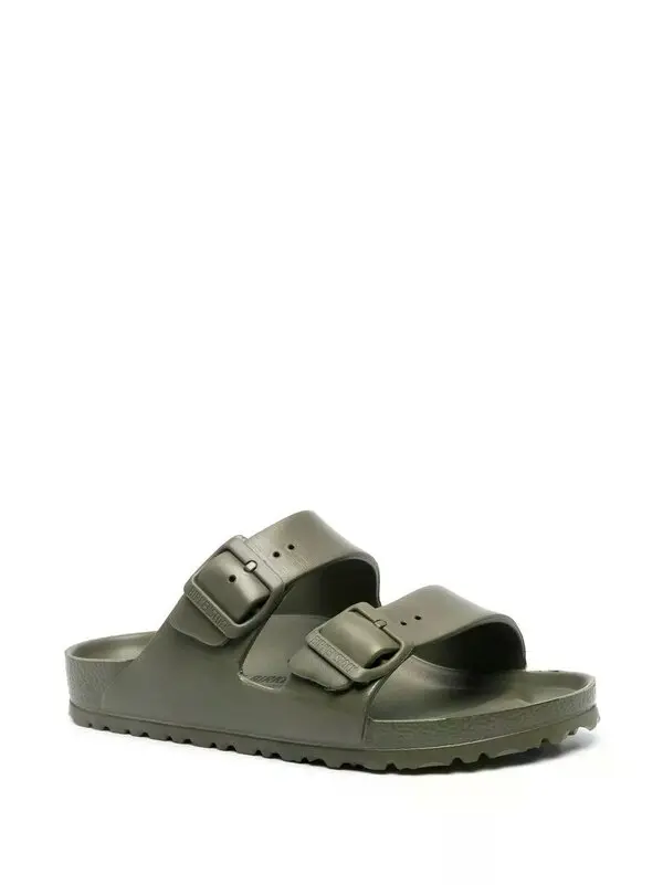 BIRKENSTOCK Arizona Slides With Buckle Detail - Green