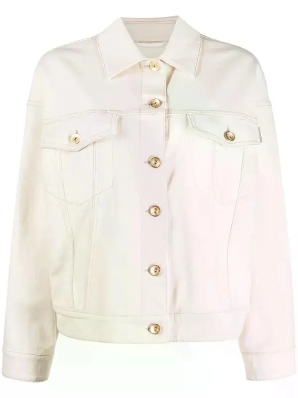 Brunello Cucinelli Button-fastening Denim Jacket - Neutrals