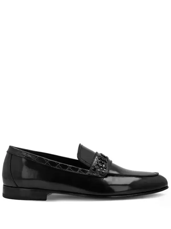 Philipp Plein Logo-plaque Leather Loafers