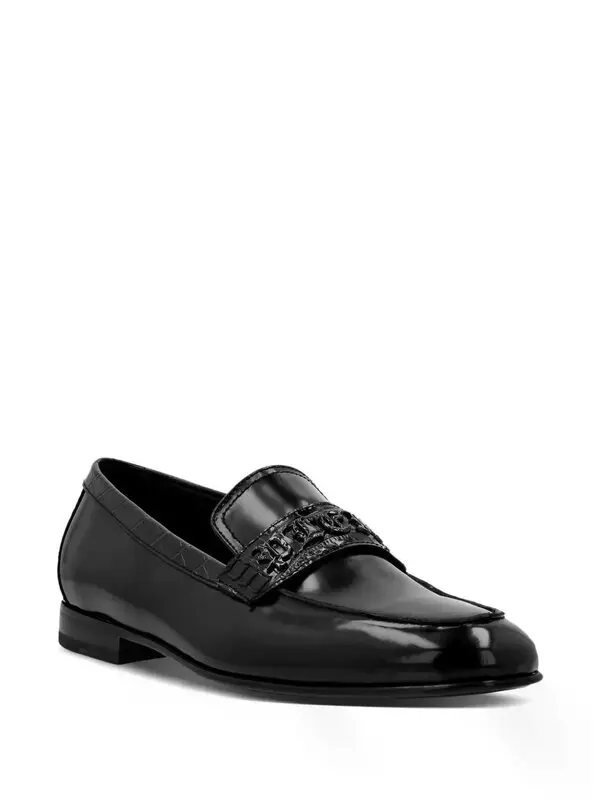 Philipp Plein Logo-plaque Leather Loafers