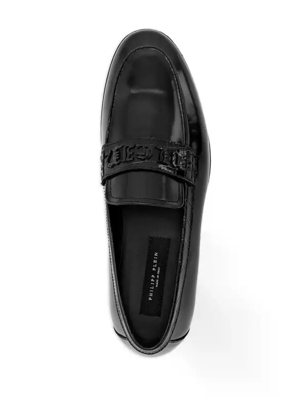 Philipp Plein Logo-plaque Leather Loafers