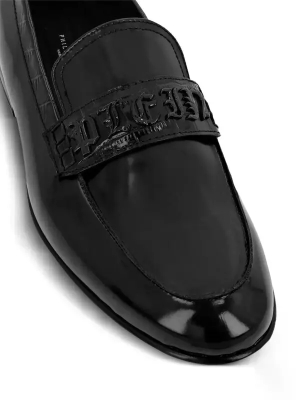 Philipp Plein Logo-plaque Leather Loafers