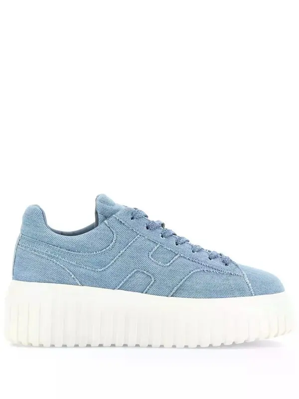 Hogan H-stripe Denim Sneakers