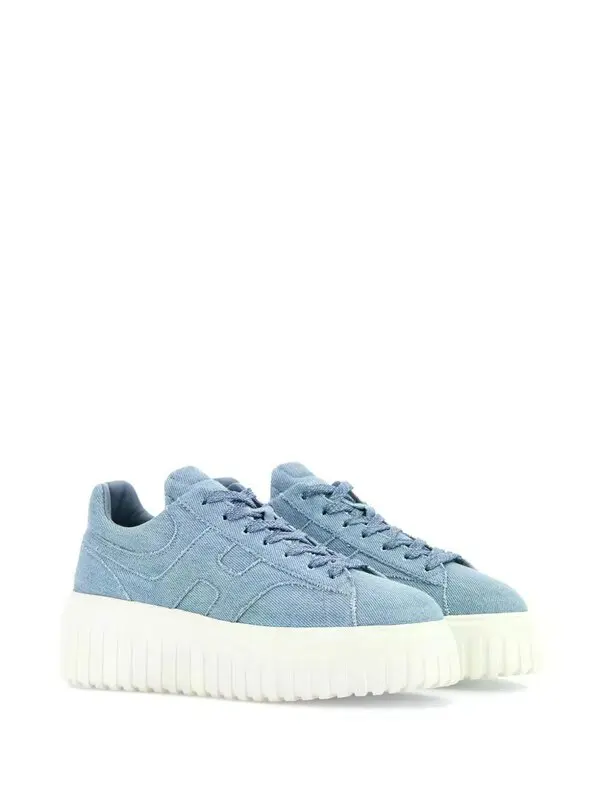 Hogan H-stripe Denim Sneakers