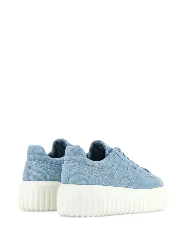 Hogan H-stripe Denim Sneakers