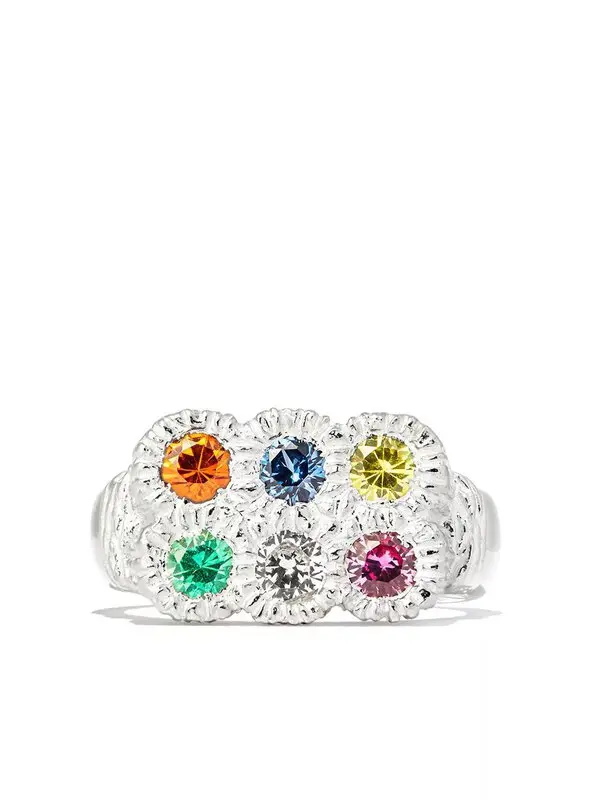 BLEUE BURNHAM Sterling Flowers Grow Together Sapphire Ring