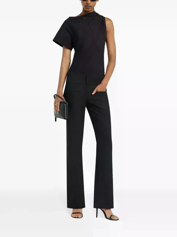 COURREGES Asymmetric Draped T-shirt
