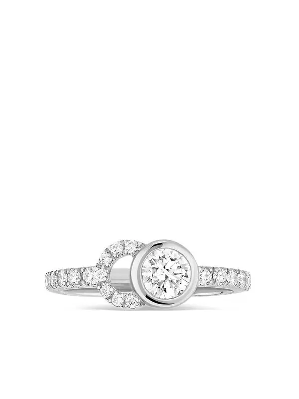 COURBET 18kt Recycled White Gold Laboratory-grown Diamond Ring - Silver