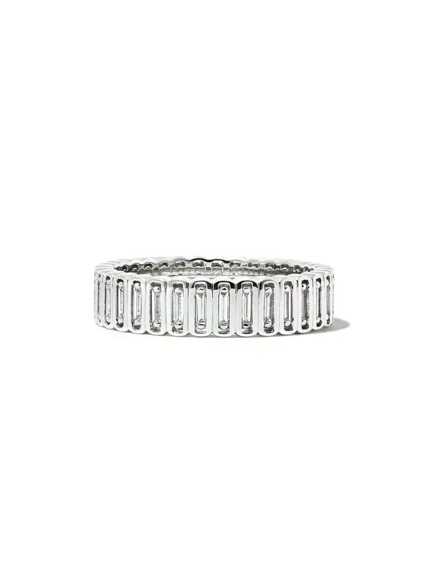 SUZANNE KALAN 18kt White Gold Diamond Eternity Band Ring