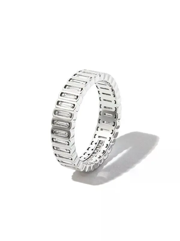 SUZANNE KALAN 18kt White Gold Diamond Eternity Band Ring