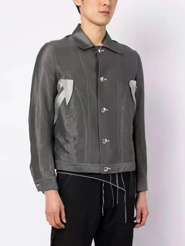 SULVAM Button-up Long-sleeved Shirt