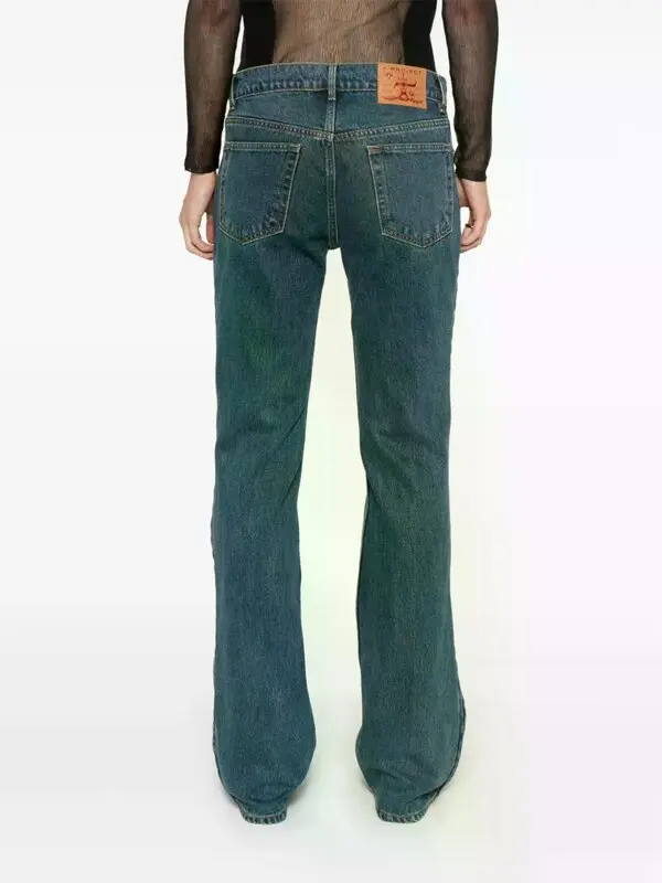 Y/project Hook And Eye Flared Jeans - Blue