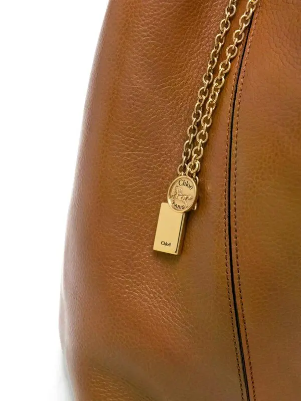 Chloé Spin Medium Tote Bag - Brown
