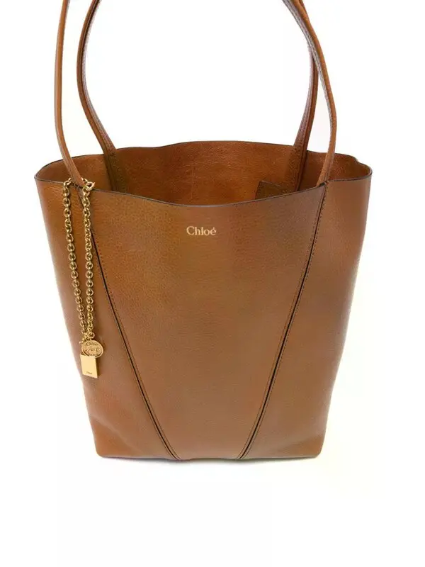 Chloé Spin Medium Tote Bag - Brown