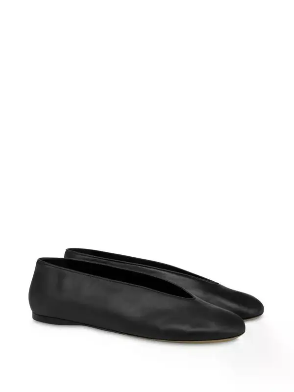 Moschino Leather Ballerina Shoes