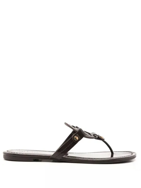 Tory Burch Miller Leather Sandals - Brown