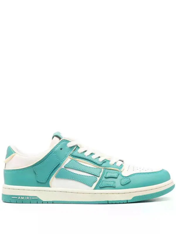 Amiri Collegiate Skel Leather Sneakers - Blue