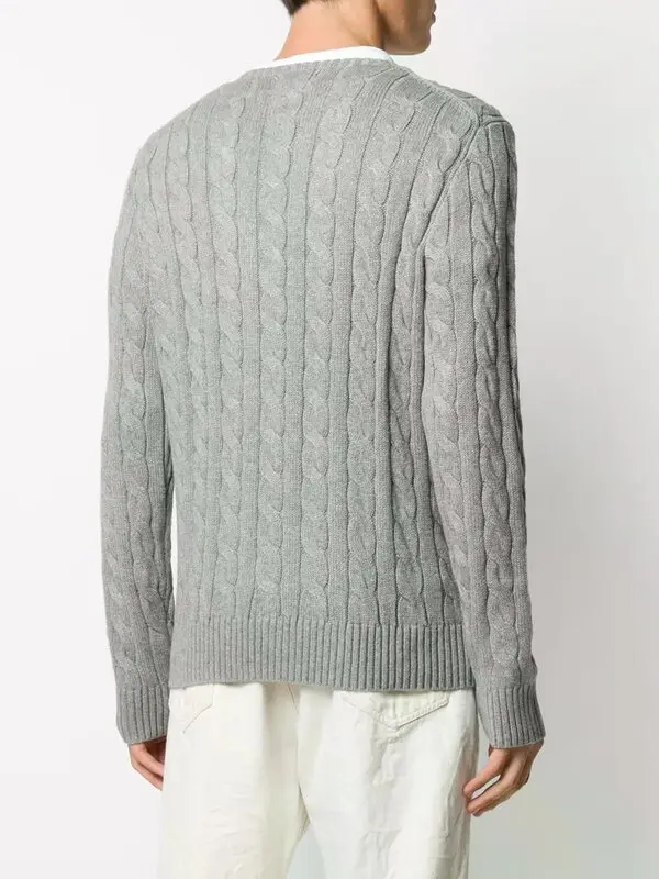 Polo Ralph Lauren Cable Knit Sweatshirt - Grey