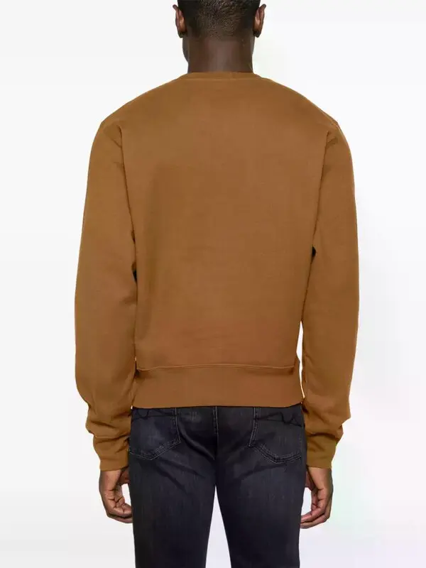 Saint Laurent Logo-embroidered Cotton Sweatshirt