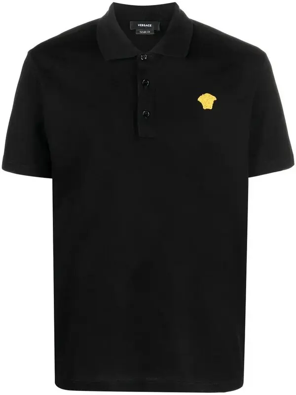 Versace Medusa Embroidered Polo Shirt