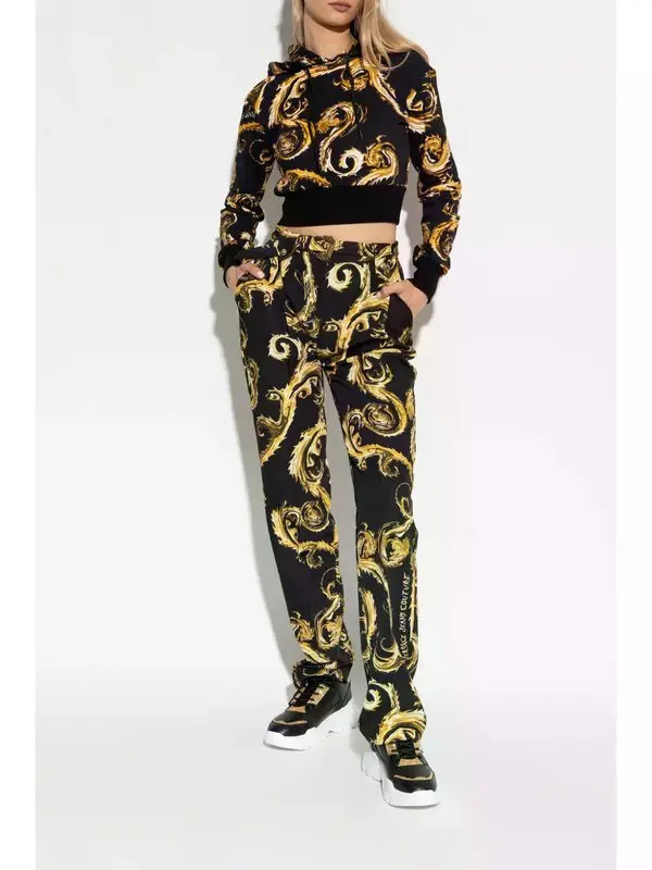 Versace Logo-patch Glitter-detailing Sneakers