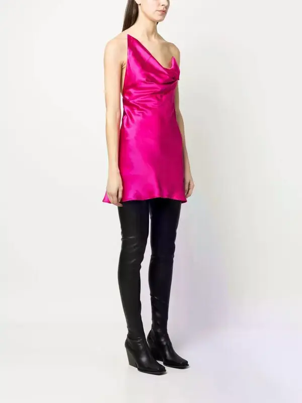 Y/project Draped Silk Mini Dress