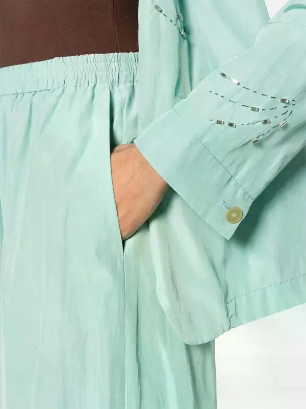 FORTE_FORTE High-waisted Wide-leg Trousers